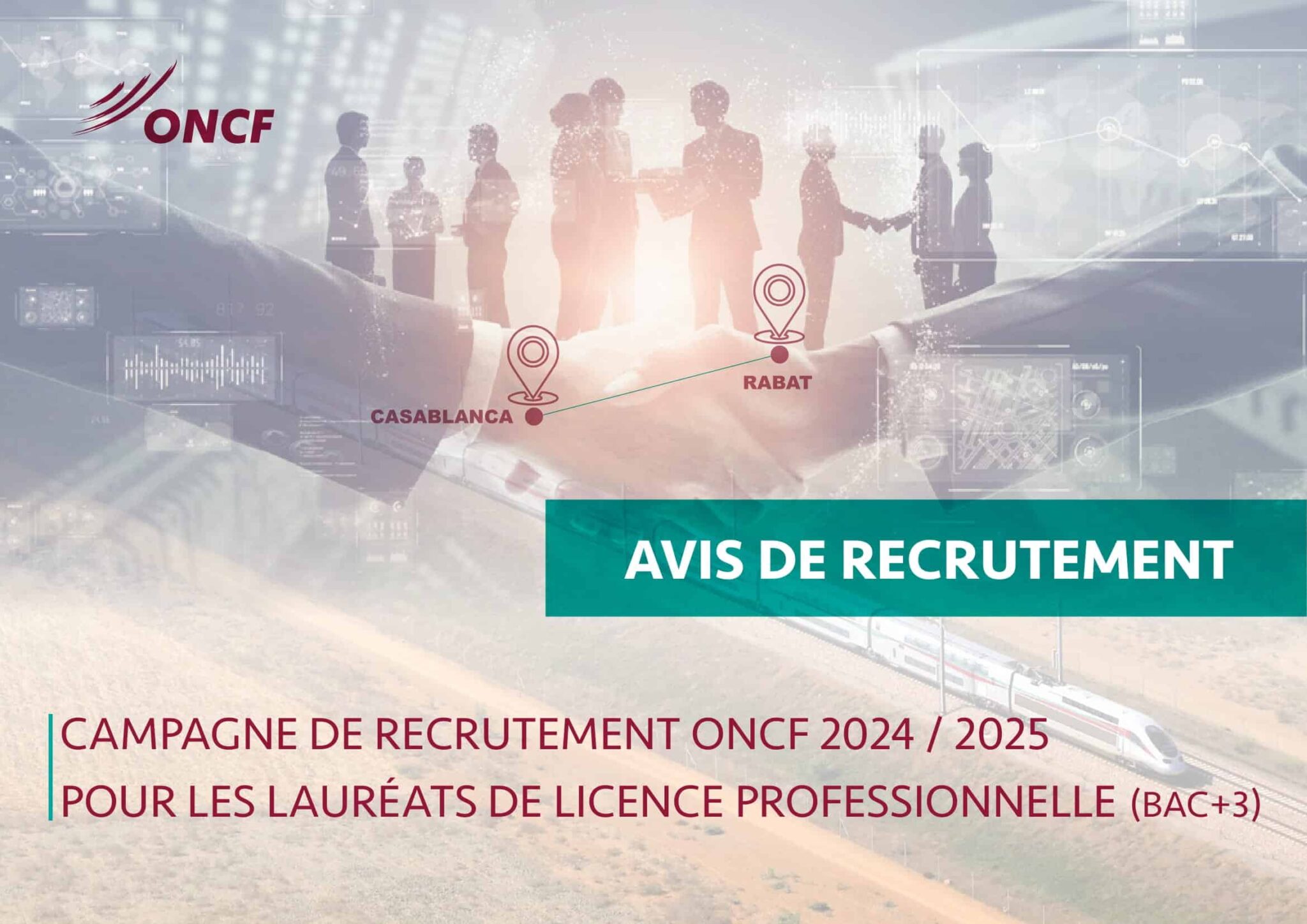 Concours de Recrutement ONCF 2025 - 170 Postes à Pourvoir
